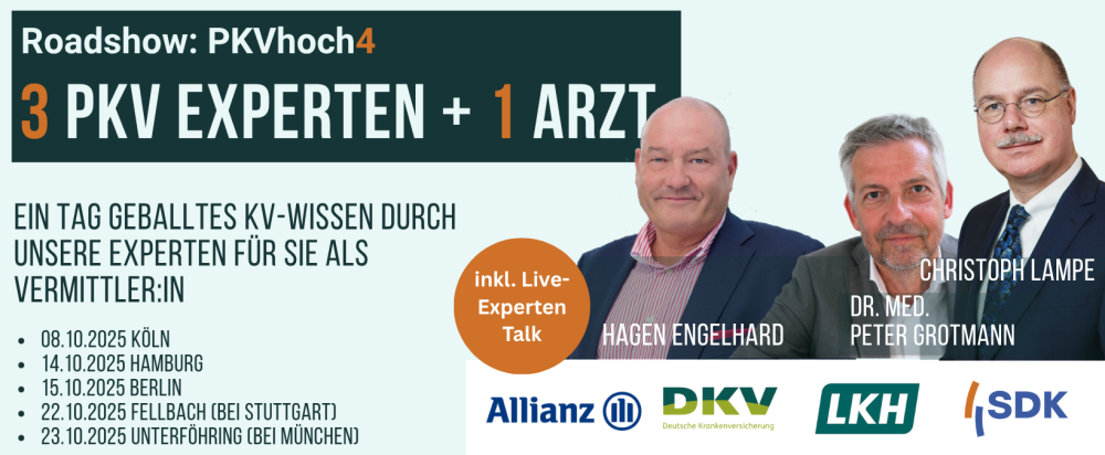KV-Roadshow "PKVhoch4 - Das KV Event im Herbst 2025" am 08.10.2025 in ...